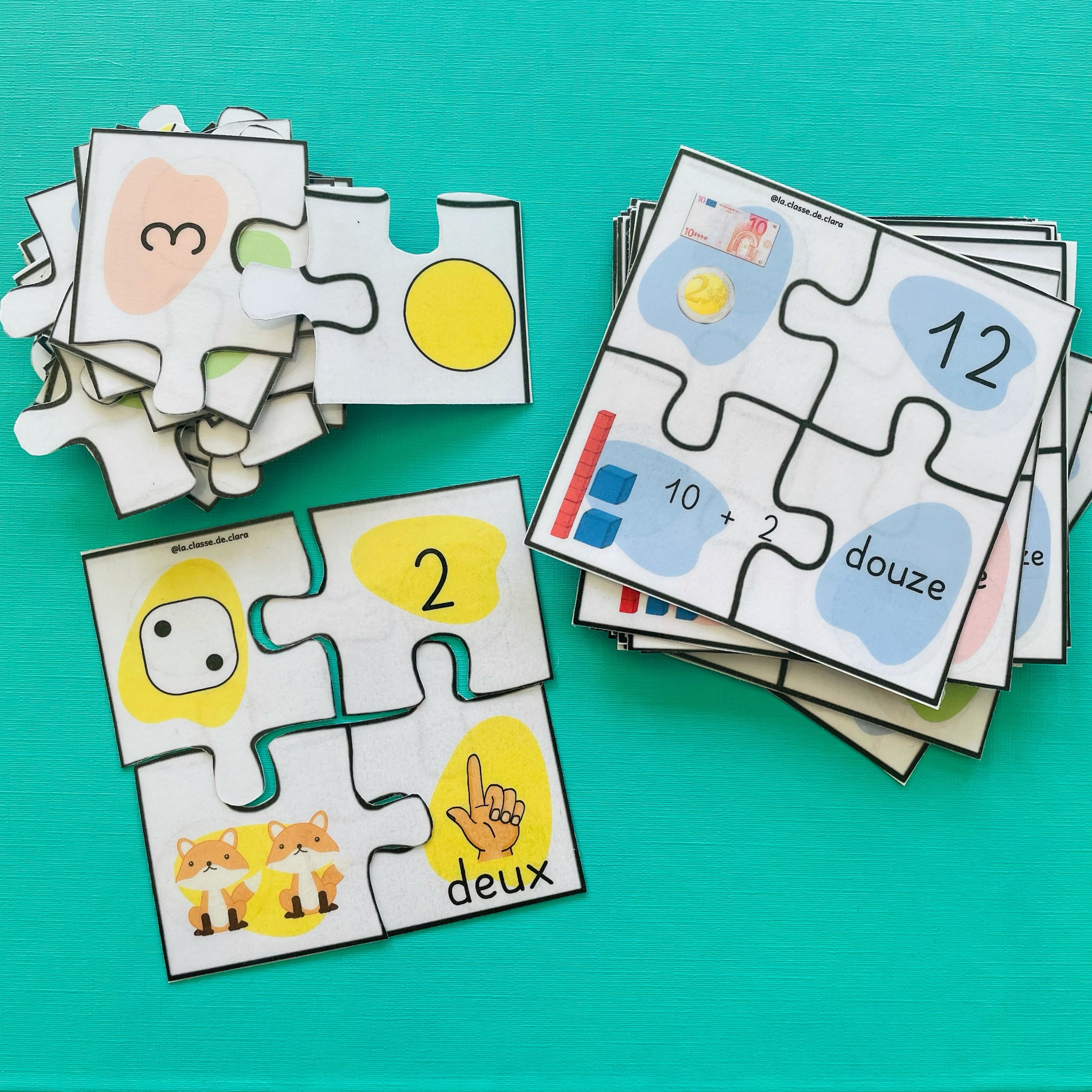 Atelier de mathématiques – Puzzle des représentations des nombres de 1 ...