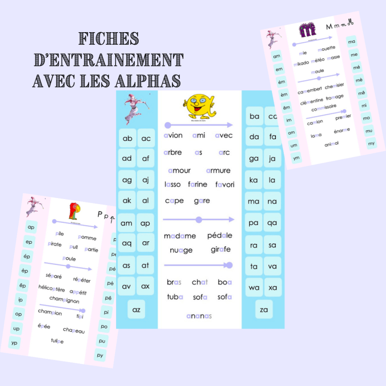 Fiches d’entrainement à la lecture – Révisions Phonologie avec les ...