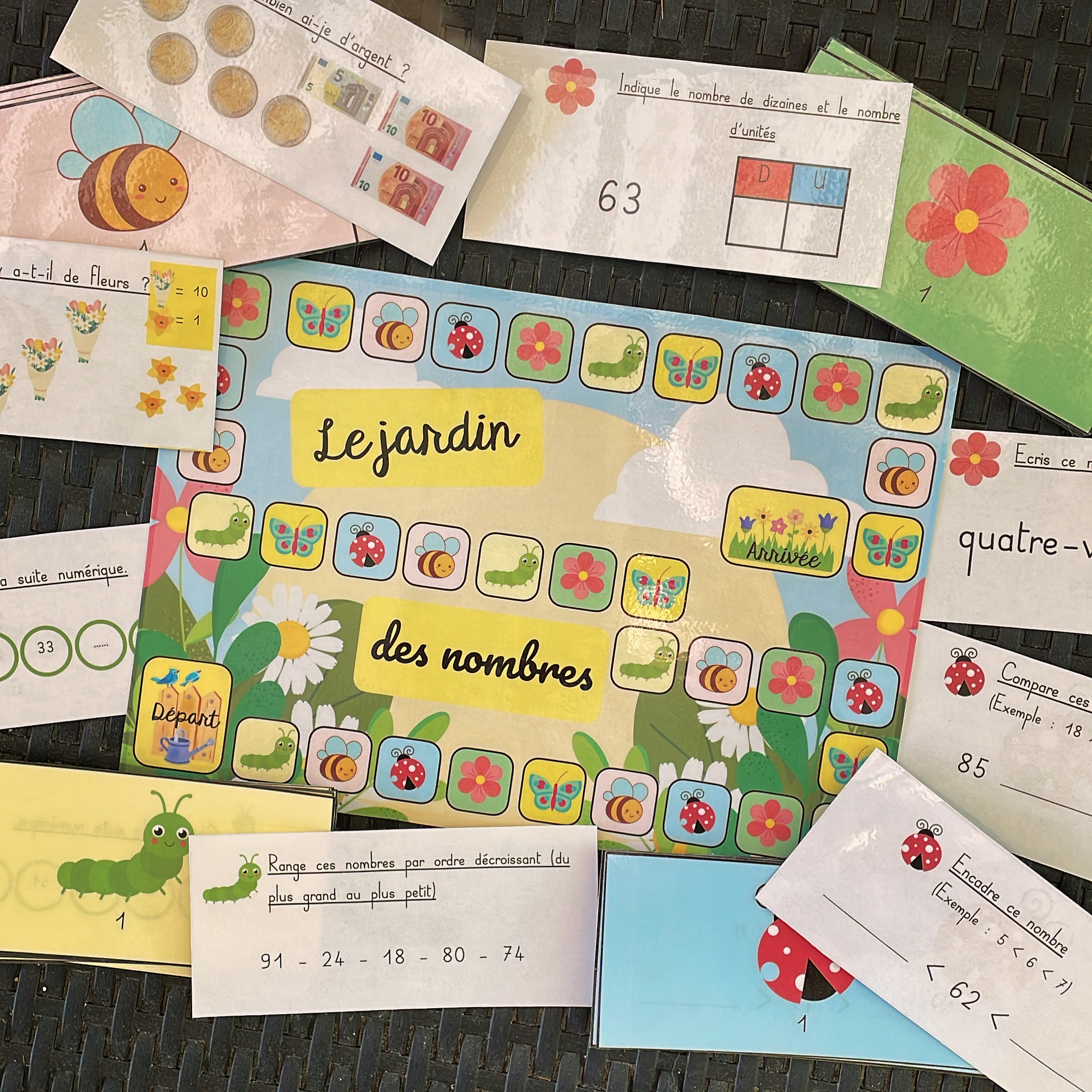 Le jardin des nombres – Jeu de mathématiques : Les nombres de 1 à 100 ...