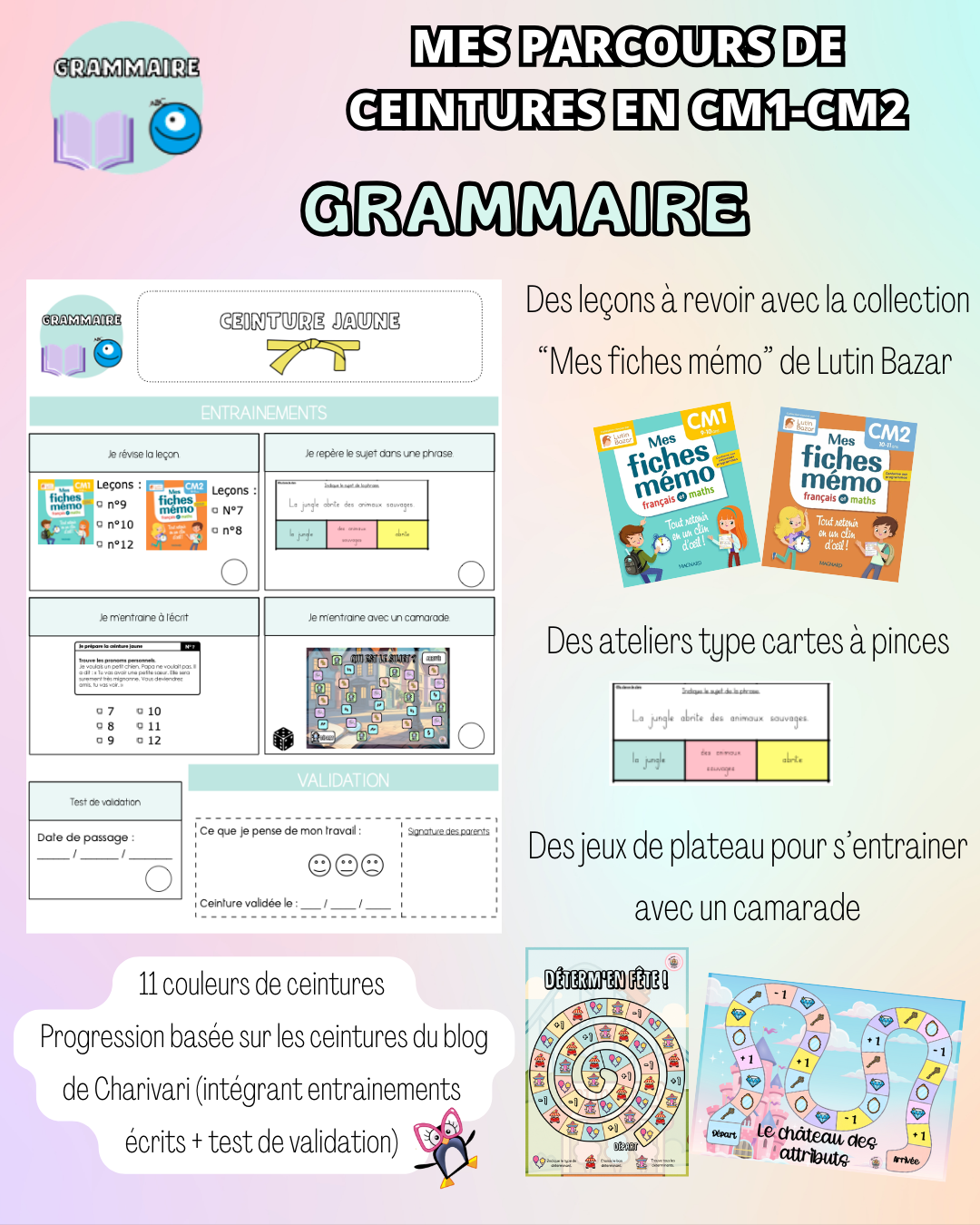 Ceintures de conjugaison – CM – La classe de Clara